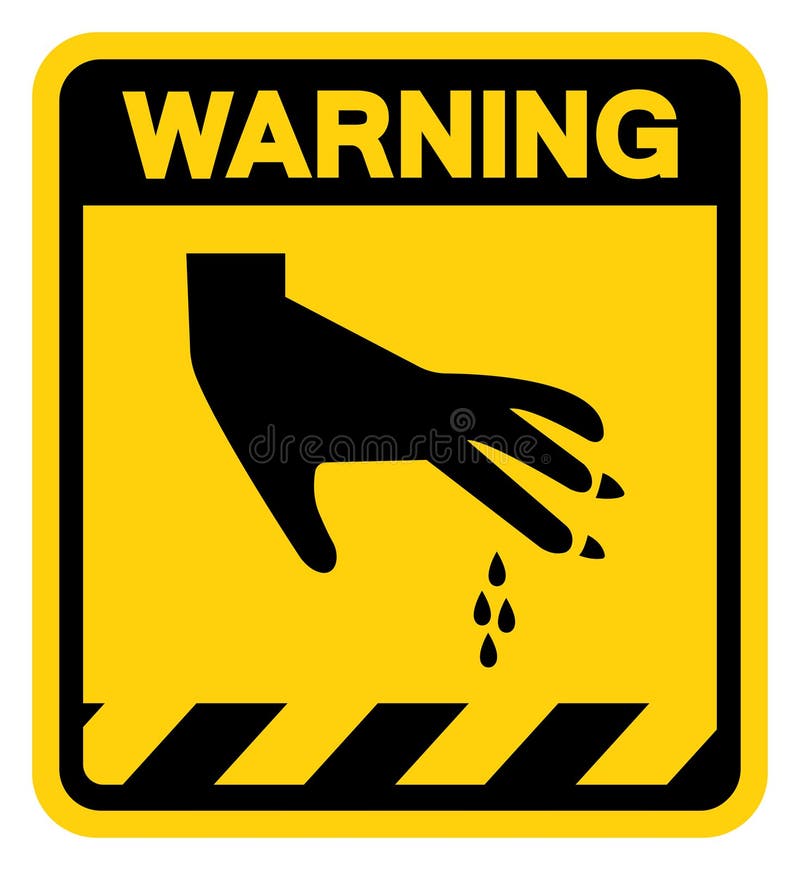 Sharp Part Warning Sign, Vector Illustration, Isolate on White ...