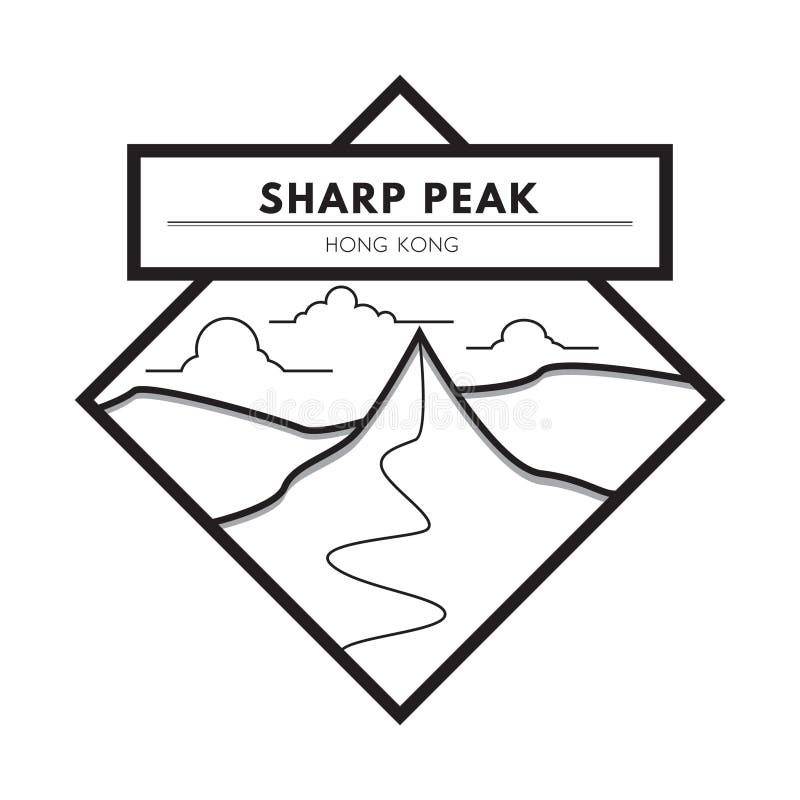 Sharp Peak. Vector Illustration Decorative Design Stock Vector ...