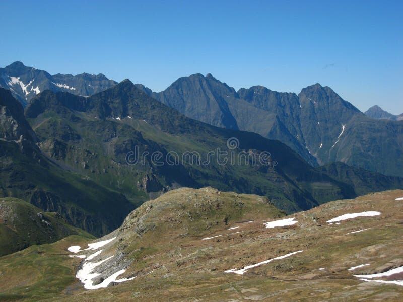 Sharp Peaks Of High Mountains Stock Image - Image of white, sharp: 18231241