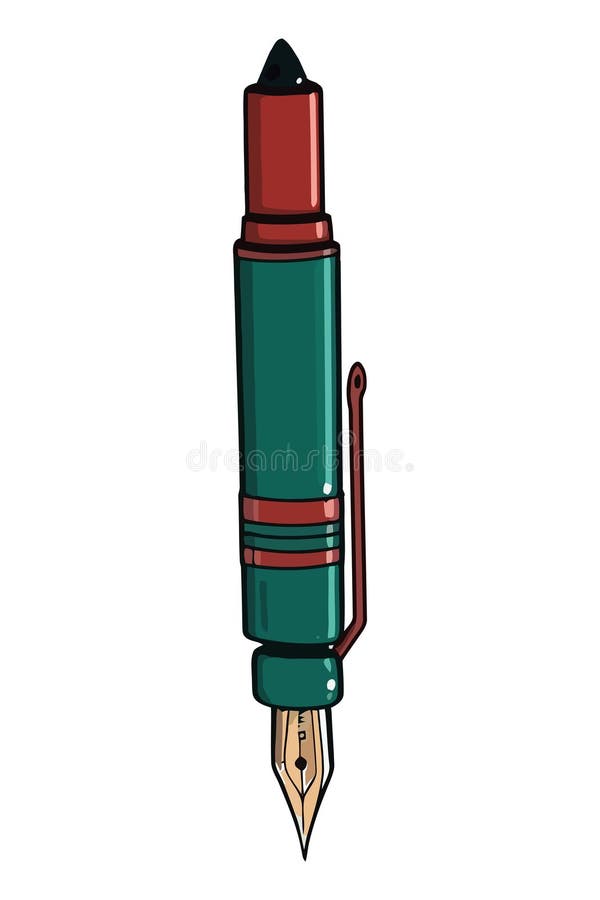 Sharp pen illustration stock vector. Illustration of work - 285121489
