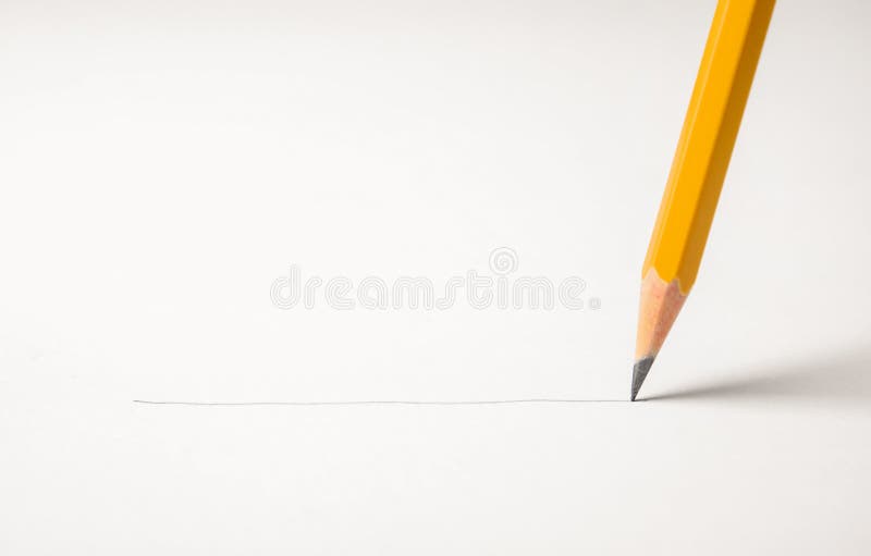 Pencil drawing line stock photo. Image of lead, paper, pencil - 860686