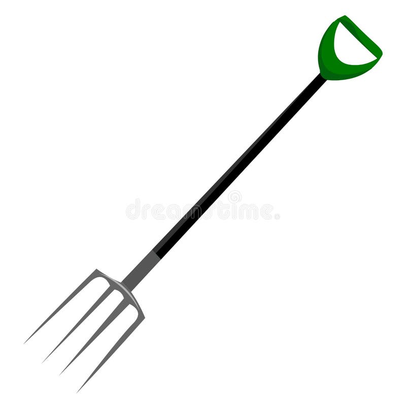 Vector Illustration A Pitchfork Stock Vector - Illustration of symbol ...