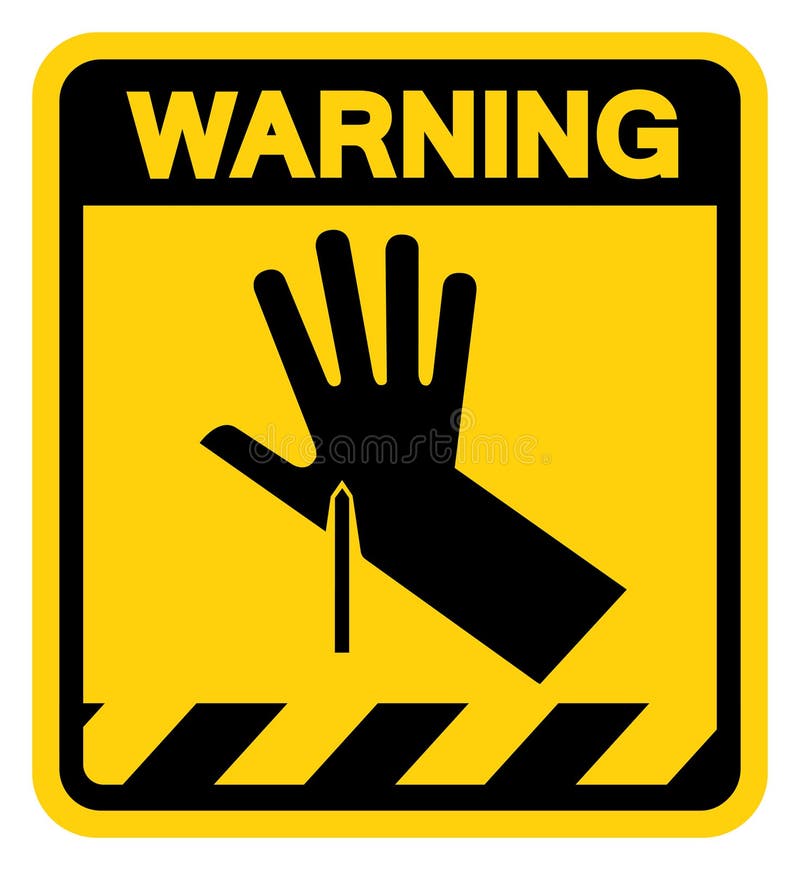 Sharp Point Warning Sign, Vector Illustration, Isolate on White ...
