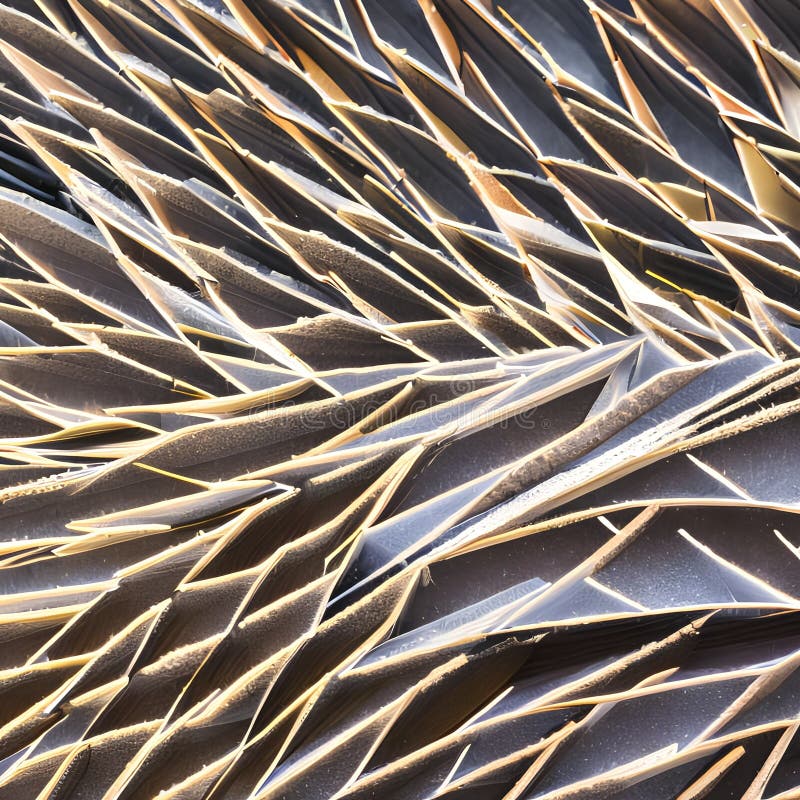 A Sharp and Prickly Texture with Shattered Glass and Broken Crystals1 ...