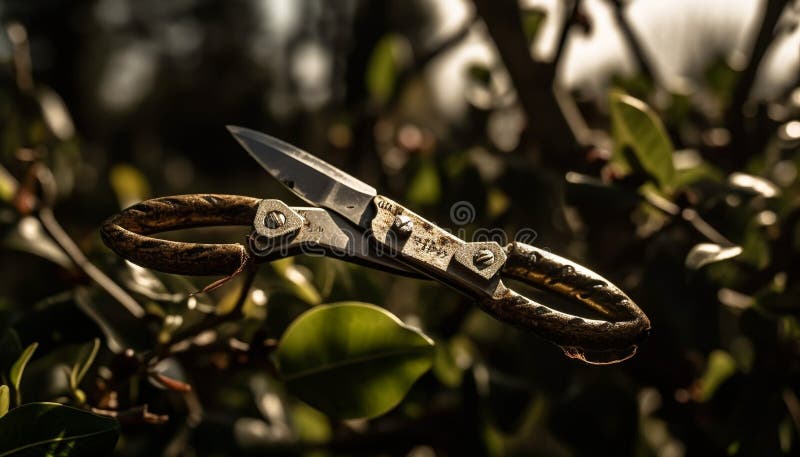 Sharp Pruning Shears Cut through Green Growth Generated by AI Stock ...