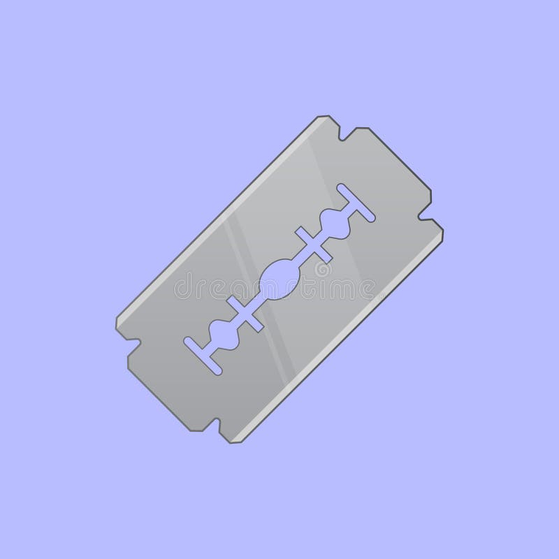 Sharp Razor Blade Vector Illustration Icon Sharp Cut Blade Stock Vector ...