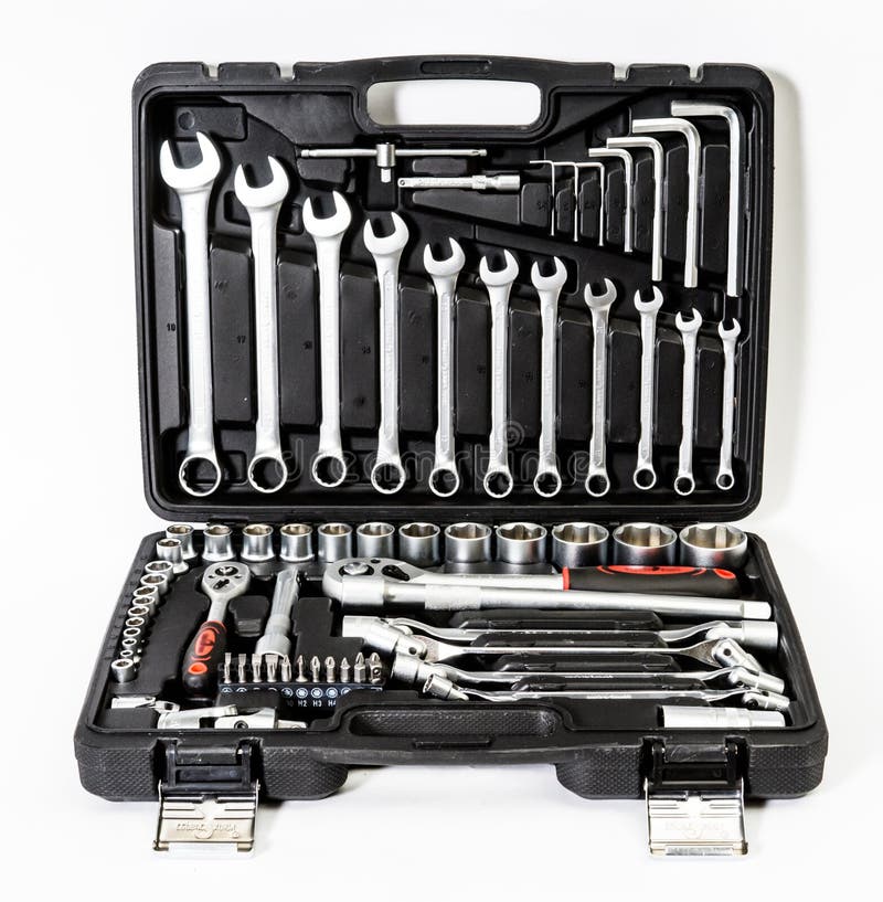 Sharp Realistic Photo of Tool Kit Stock Photo - Image of closeup ...