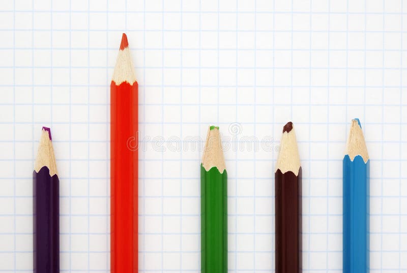 Sharp red pencil stock photo. Image of edgy, conflict - 80040436