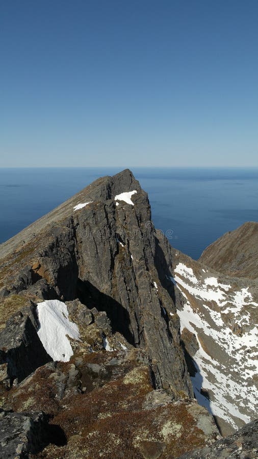 Sharp ridge stock image. Image of cliff, norway, rocky - 54829261