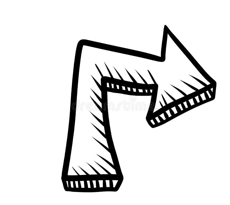 Sharp Right Turn Sign. Vector Illustration Decorative Design Stock ...