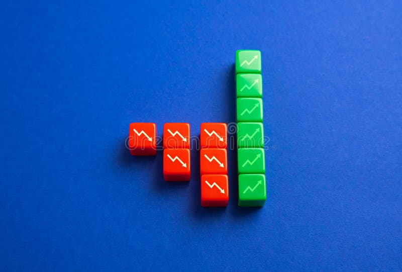 Sharp Rise in Yields after Recession. Stock Photo - Image of turnaround ...