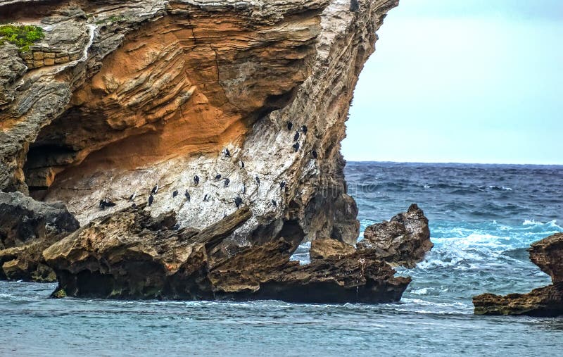 The Sharp Rocks.the Great Pacific Ocean. Stock Photo - Image of water ...