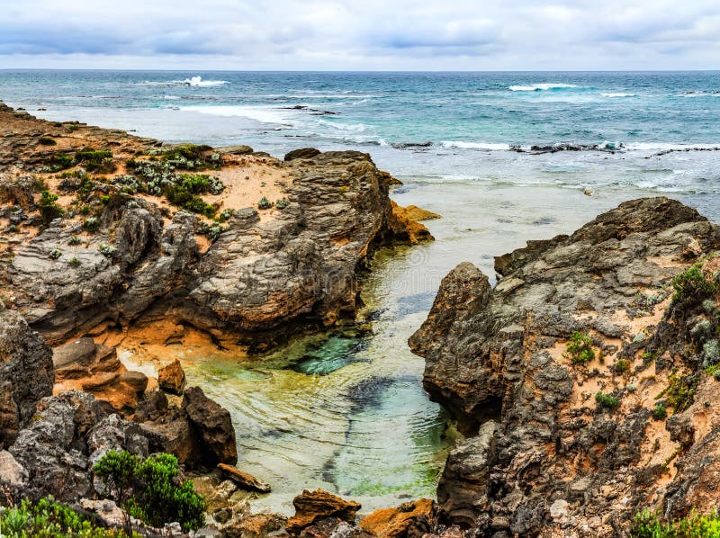 The Sharp Rocks.the Great Pacific Ocean. Stock Photo - Image of sharp ...