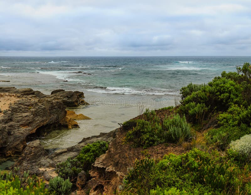 The Sharp Rocks.the Great Pacific Ocean. Stock Photo - Image of sharp ...