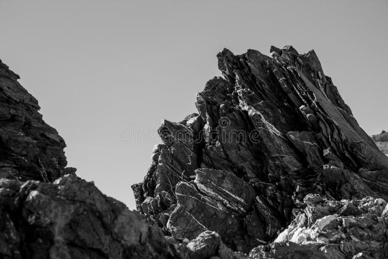Sharp Rocks that Come Out of Water Stock Photo - Image of water, rocks ...