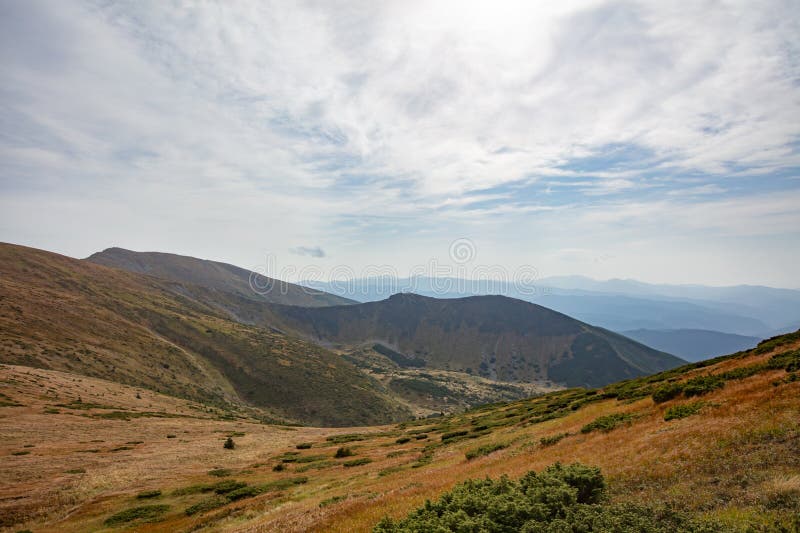 Sharp Rocks of Shpytsi Mountain in Chornohora Mountain Range Stock ...