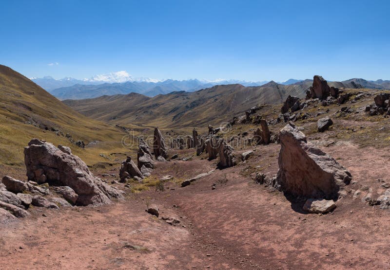 The Sharp Rocks of the Stone Forest on Palccoyo Mountain Near the ...