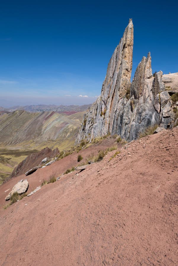 The Sharp Rocks of the Stone Forest on Palccoyo Mountain Near the ...