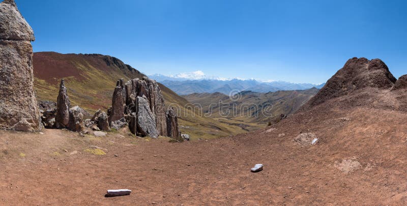 The Sharp Rocks of the Stone Forest on Palccoyo Mountain Near the ...