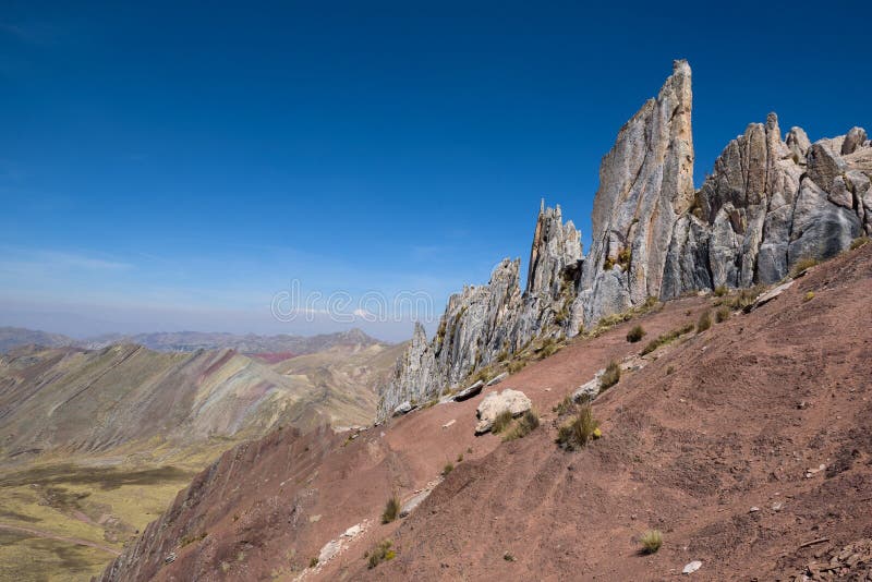 The Sharp Rocks of the Stone Forest on Palccoyo Mountain Near the ...
