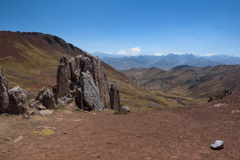 The Sharp Rocks of the Stone Forest on Palccoyo Mountain Near the ...