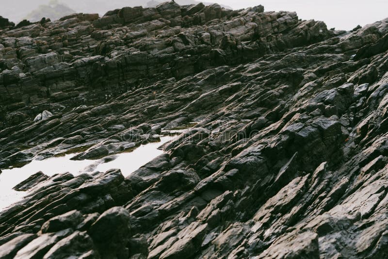 Sharp Rocks and Water Pounds Stock Image - Image of stream, flowing ...