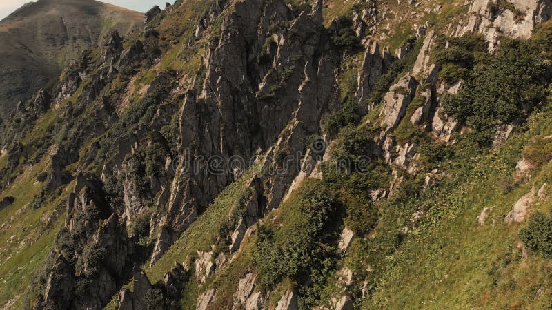 Sharp Rocky Mountain Ledges. Stock Image - Image of rock, horizon ...
