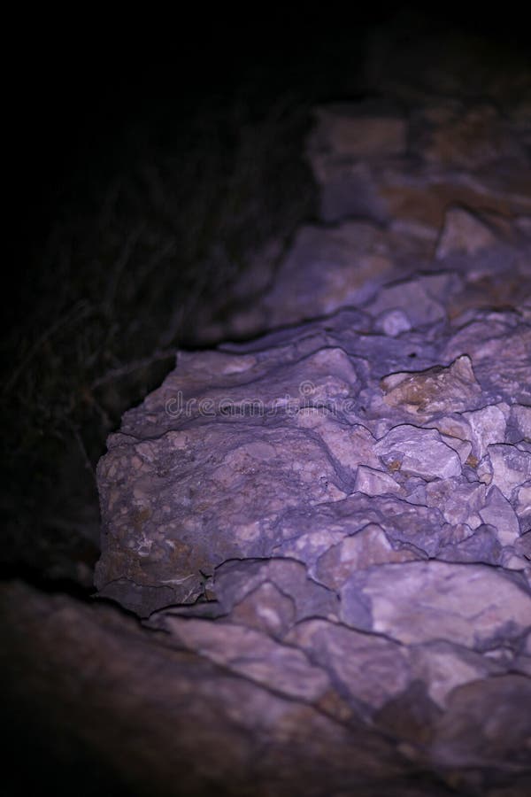 Sharp Rocky Stones Under the Moonlight Stock Photo - Image of park ...