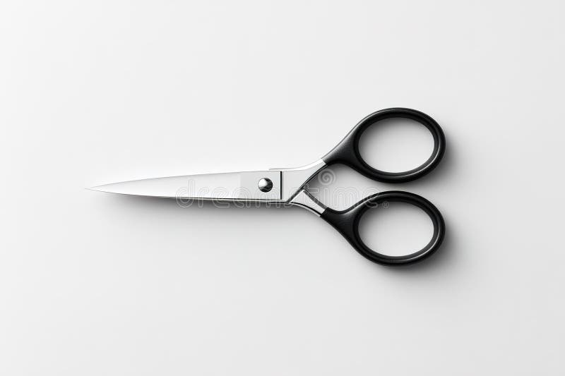 Sharp Scissors Displayed on a Plain Background, Highlighting Their ...