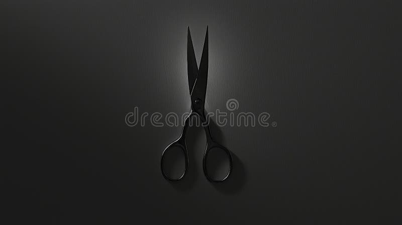 Sharp Scissors Silhouette Casting Dark Shadows Minimalist Approach ...
