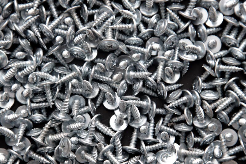 Sharp Screws As Abstract Background Stock Image - Image of work ...