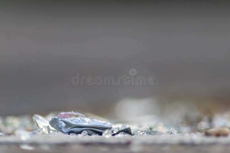 Sharp Shards of a Broken Glass Bottle on the Ground with Sharp Blades ...