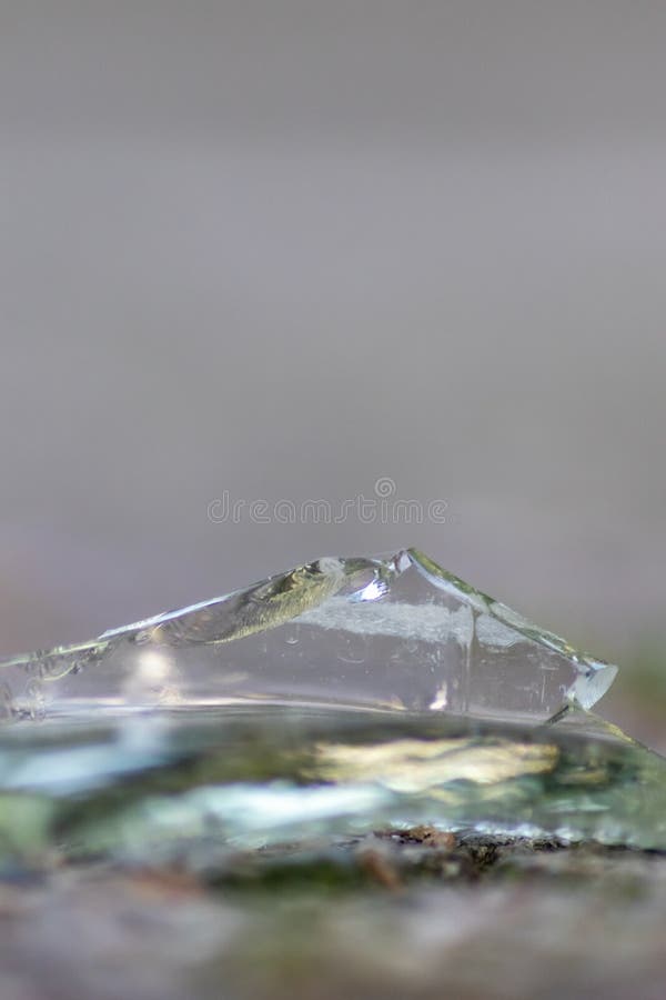 Sharp Shards of a Broken Glass Bottle on the Ground with Sharp Blades ...