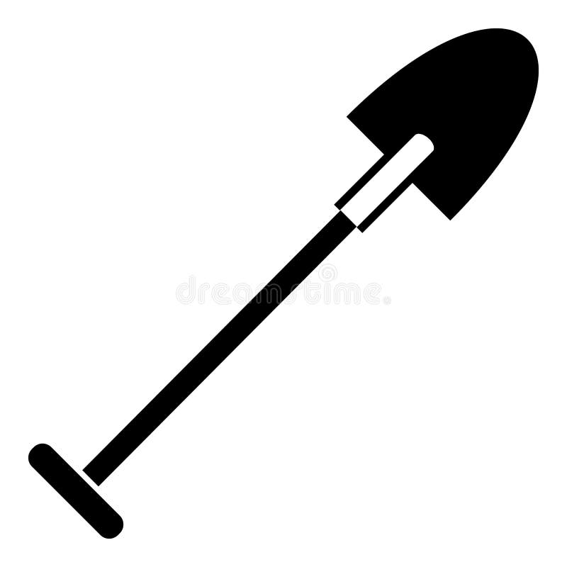 Sharp Shovel Icon, Simple Style Stock Vector - Illustration of dirt ...