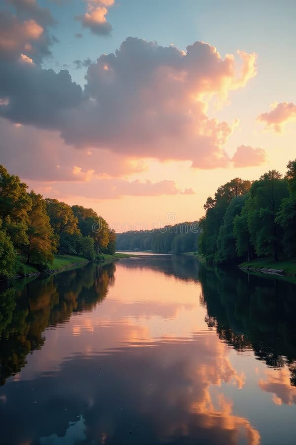 Sharp Skyline, Soft River Focus, Missouri Landscape, Depth of Field ...