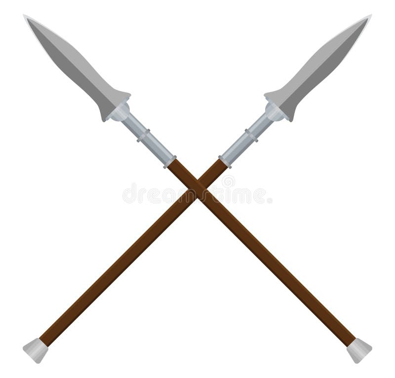 Sharp spears, icon stock vector. Illustration of object - 262386778