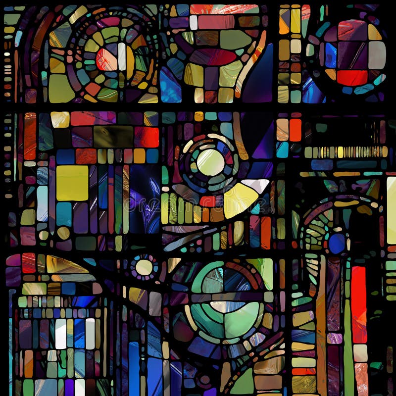 North of Vivid Glass stock illustration. Illustration of fragment ...