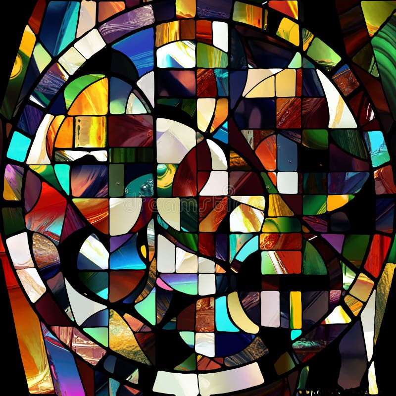 Stream of Color Glass stock illustration. Illustration of ...