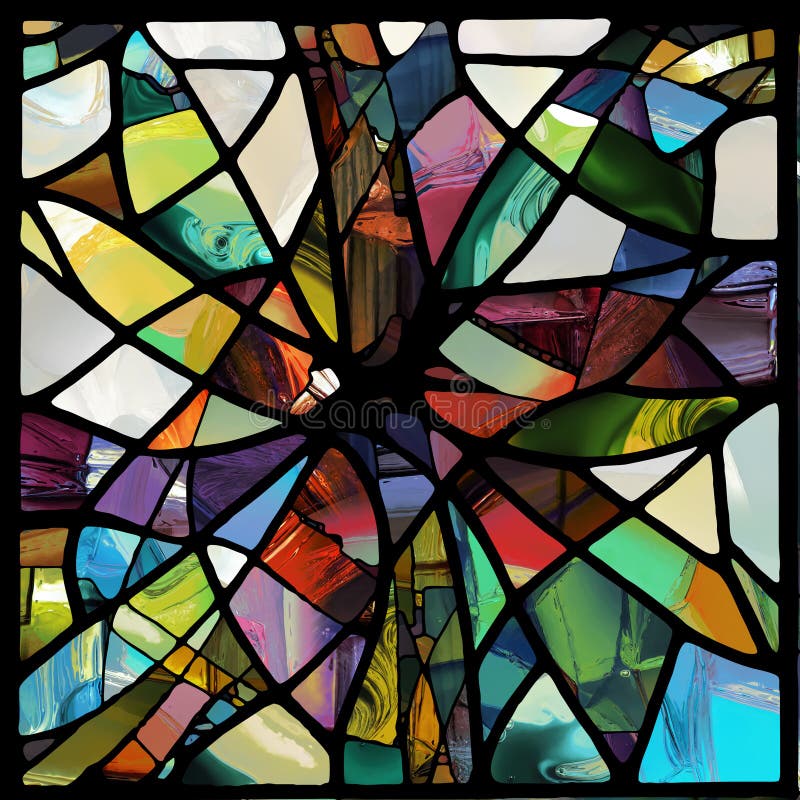 Dance of Colorful Glass stock illustration. Illustration of stylish ...