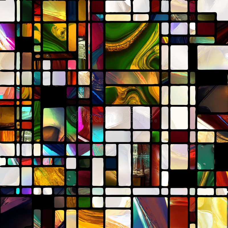 Stream of Color Glass stock illustration. Illustration of window ...