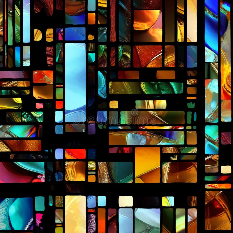 Dance of Colorful Glass stock illustration. Illustration of backdrop ...