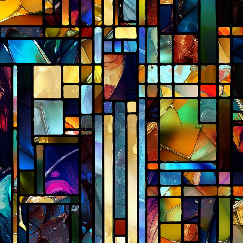 Dance of Colorful Glass stock illustration. Illustration of effect ...