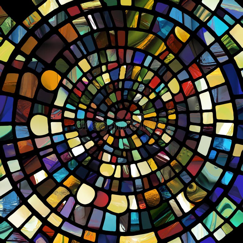 Dance of Colorful Glass stock illustration. Illustration of translucent ...