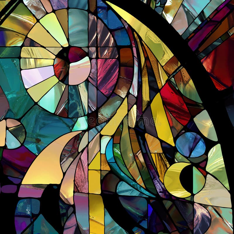 Processing Colorful Glass stock illustration. Illustration of illuminated - 288498063