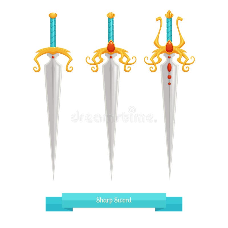 Sharp Sword stock vector. Illustration of long, fight - 43148782