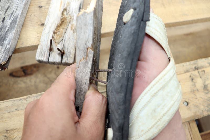 Sharp tack hurt foot stock image. Image of pace, foot - 185157187