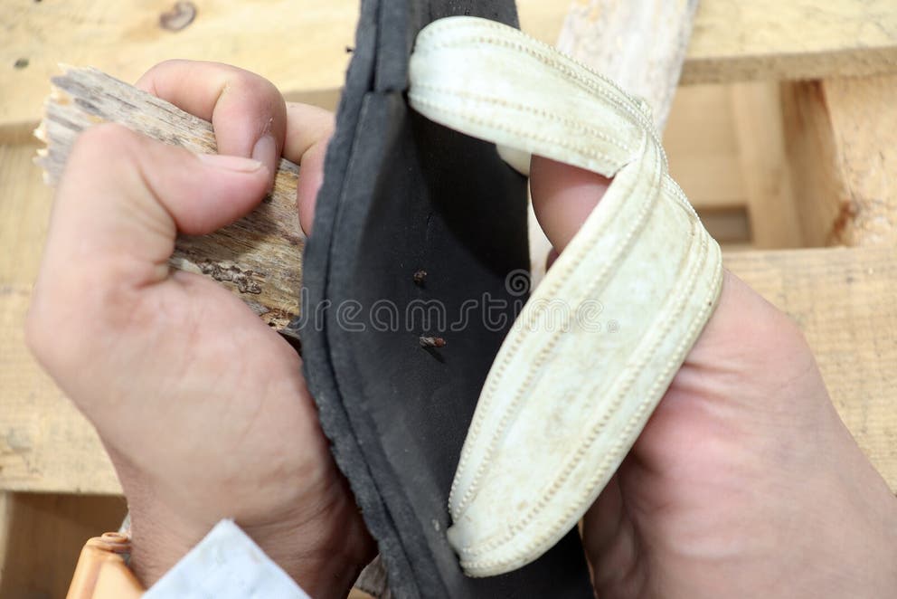 Sharp tack hurt foot stock photo. Image of boot, pace - 185157256
