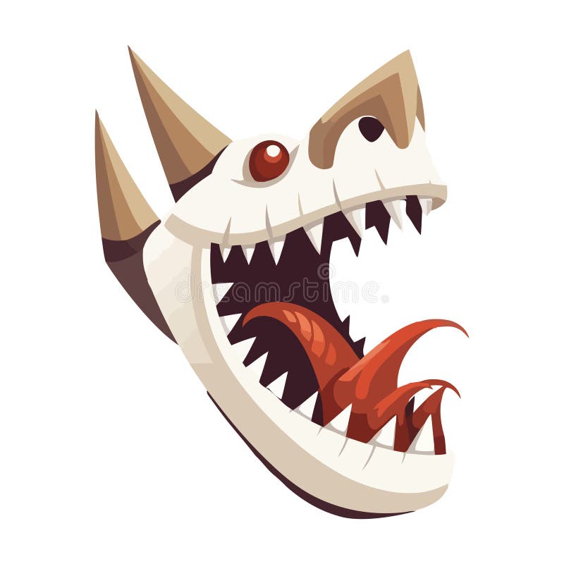 Sharp Toothed Dragon Mascot Screams in Horror Stock Vector ... Sharp Toothed Dragon Mascot Screams in Horror Stock Vector ...