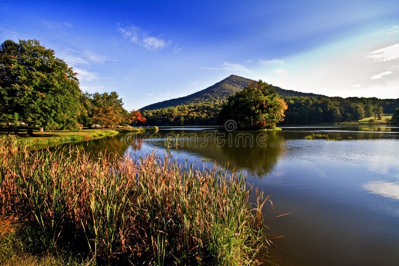 Sharp Top from Abbott Lake stock image. Image of peaceful - 16360211