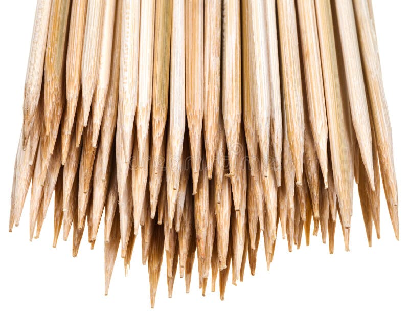 Sharp Tops of Wooden Skewers Stock Photo - Image of appliances ...
